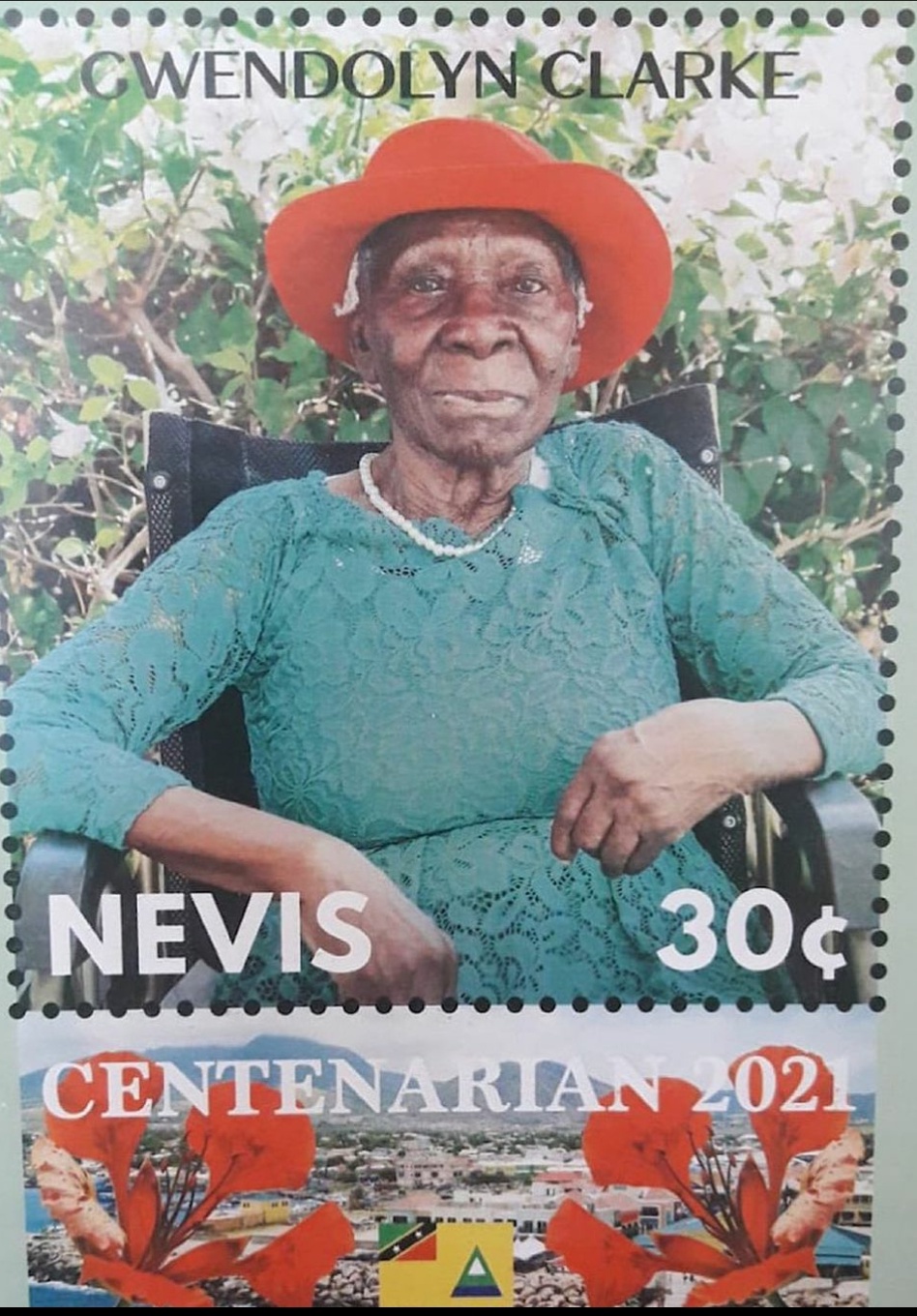 Postage Stamp Of Nevis' Newest Centenarian Goes Viral - SKN PULSE
