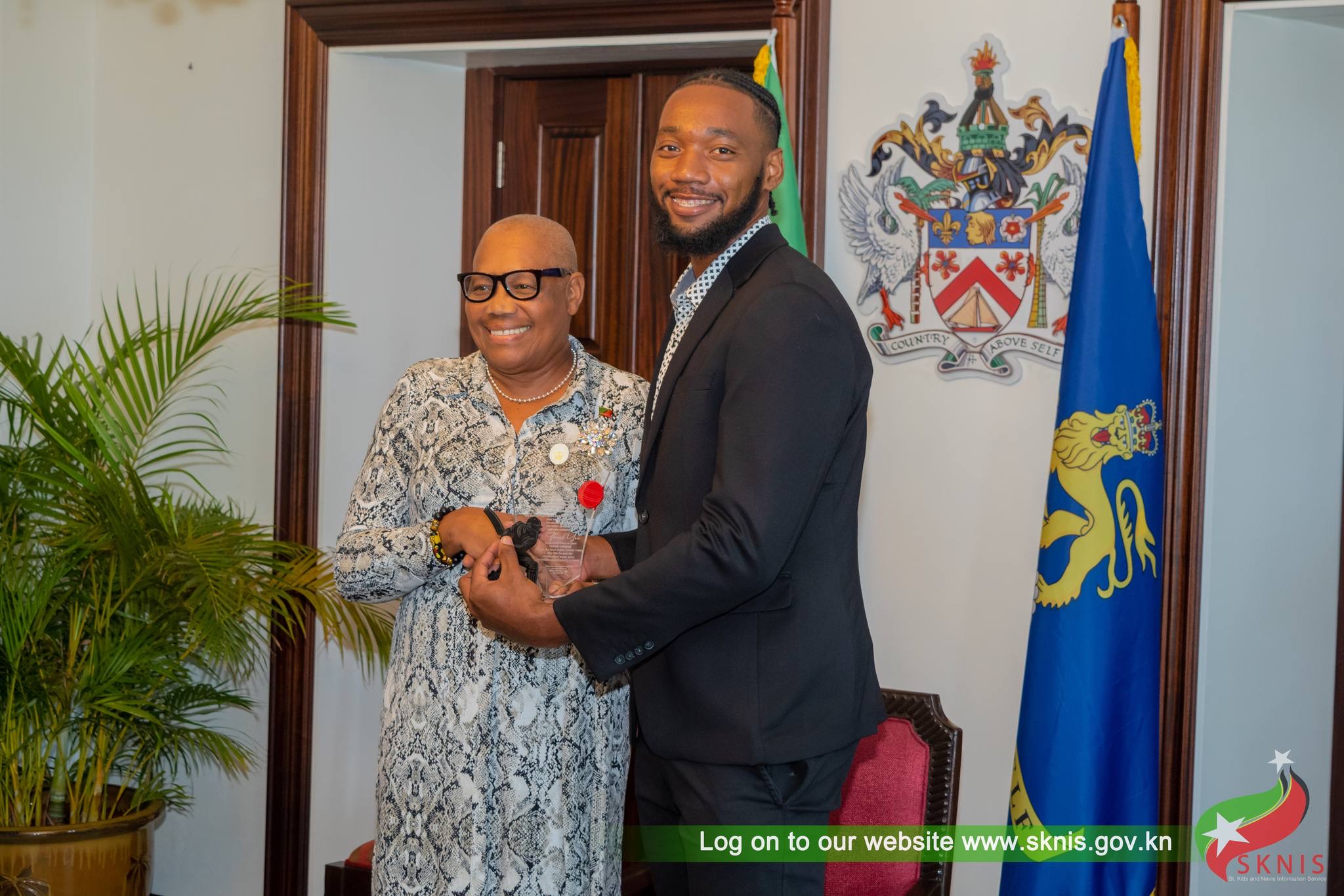 MIKYLE LOUIS HONOURED WITH CEREMONY AT GOVERNMENT HOUSE - SKN PULSE