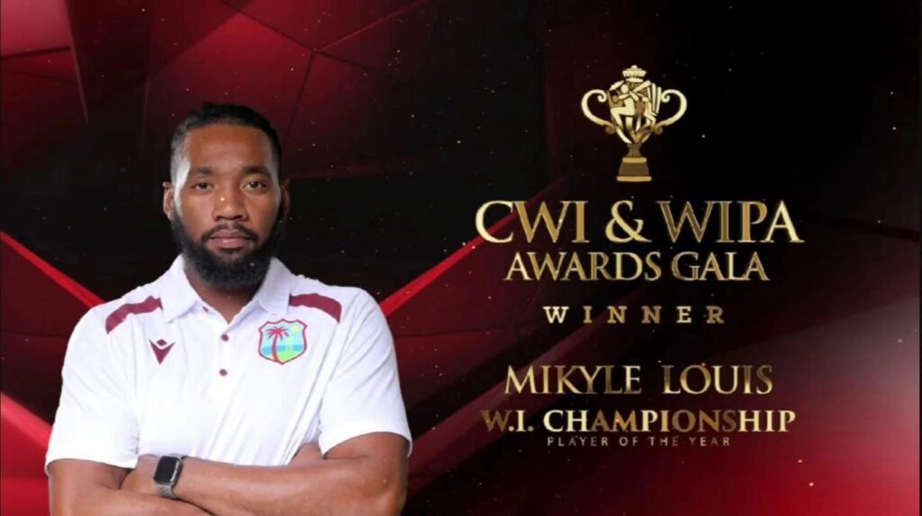 Mikyle Louis Wins West Indies Championship Player Of The Year Award ...